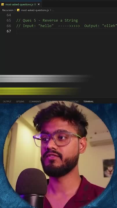 Piyush Agarwal on LinkedIn: Reverse a String - Javascript DSA Interview ... Piyush Agarwal on LinkedIn: Reverse a String - Javascript DSA Interview ...
