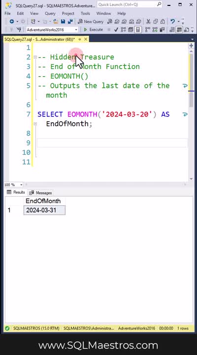 #sqlserver #sql #tsql #azuresql | SQLMaestros #sqlserver #sql #tsql #azuresql | SQLMaestros