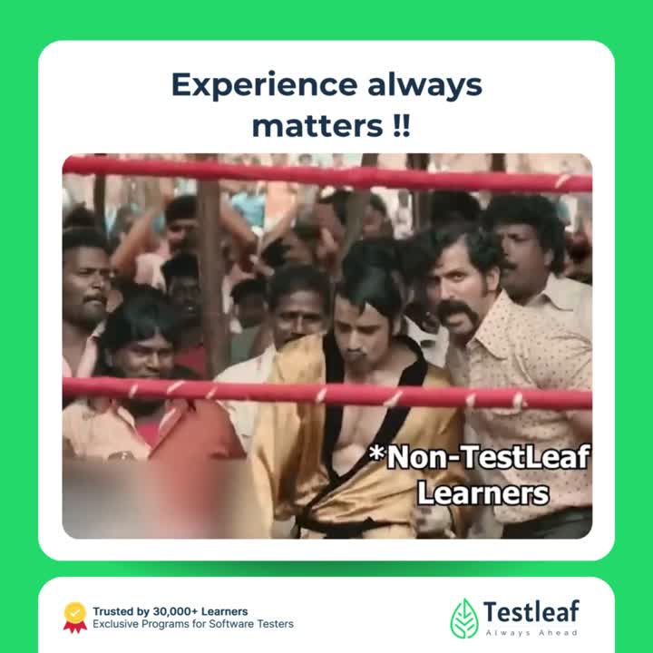 TestLeaf Software Solutions Private Limited on LinkedIn: #testleaf # ... TestLeaf Software Solutions Private Limited on LinkedIn: #testleaf # ...