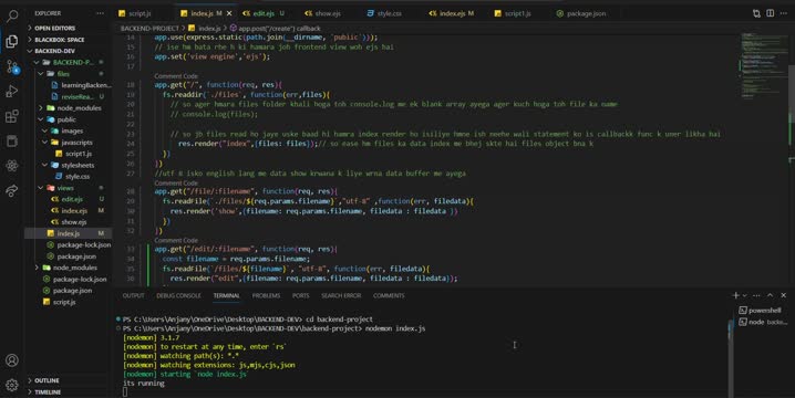 Anjany Pandey on LinkedIn: #backenddevelopment #nodejs #expressjs #ejs ... Anjany Pandey on LinkedIn: #backenddevelopment #nodejs #expressjs #ejs ...
