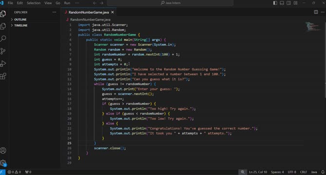 Harini K on LinkedIn: #java #coding #internship #internpe #learning Harini K on LinkedIn: #java #coding #internship #internpe #learning