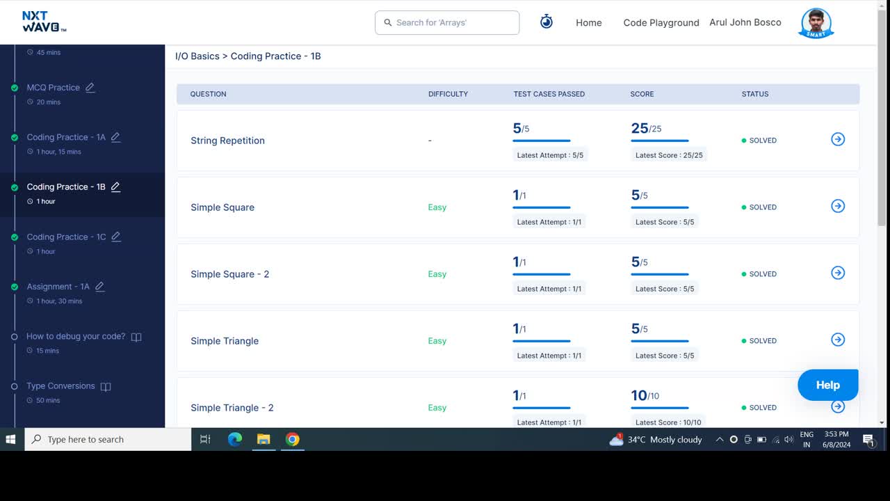 Arul John Bosco on LinkedIn: #coding #practice #python Arul John Bosco on LinkedIn: #coding #practice #python
