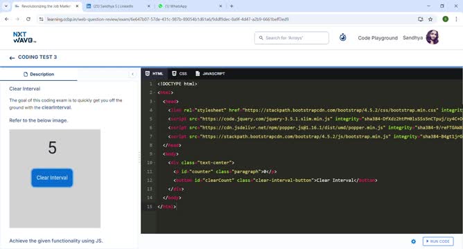 Sandhya S on LinkedIn: #day95 #100daysofcodingchallenge #javascript # ... Sandhya S on LinkedIn: #day95 #100daysofcodingchallenge #javascript # ...
