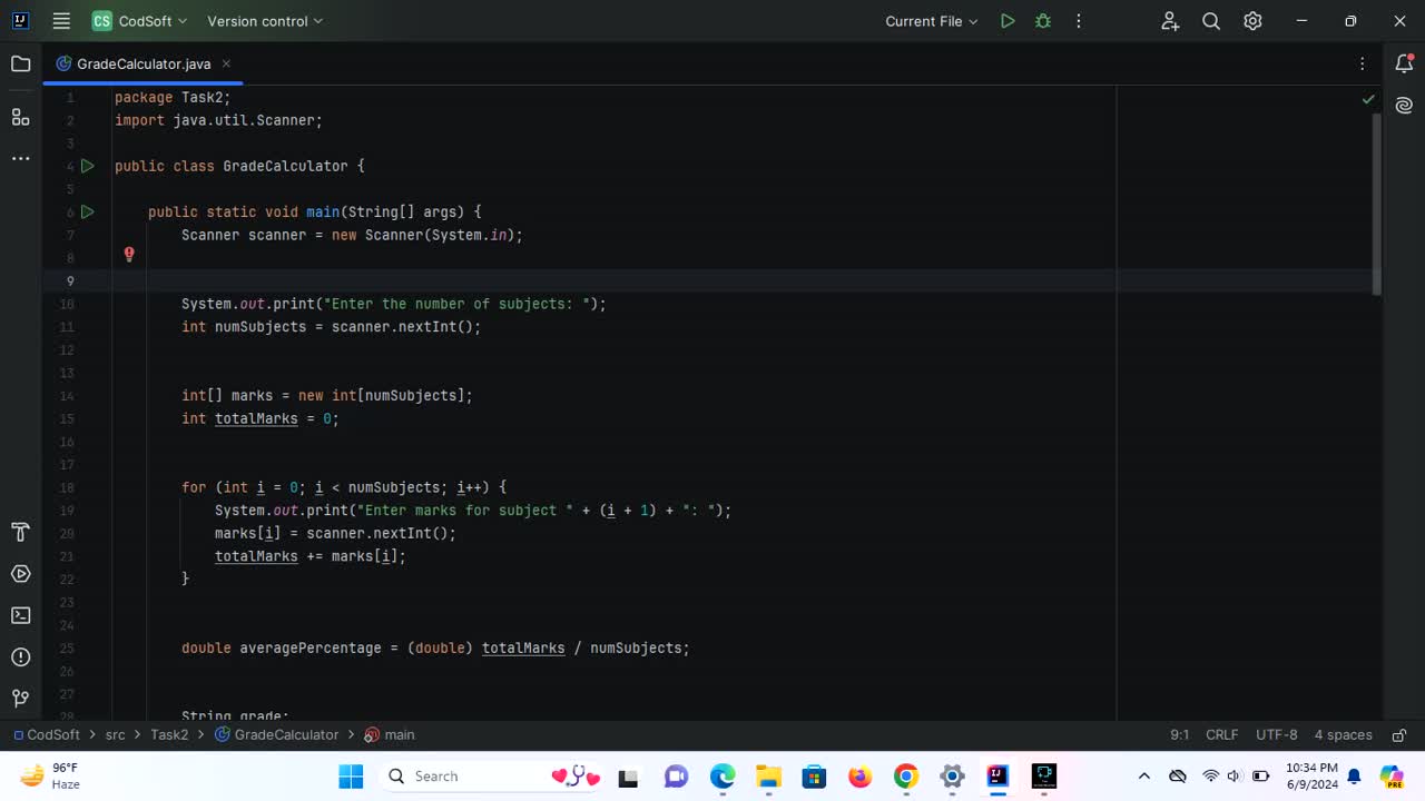 My 2nd task of Java project: Grade Calculator | Niraj Kumar Sharma ... My 2nd task of Java project: Grade Calculator | Niraj Kumar Sharma ...
