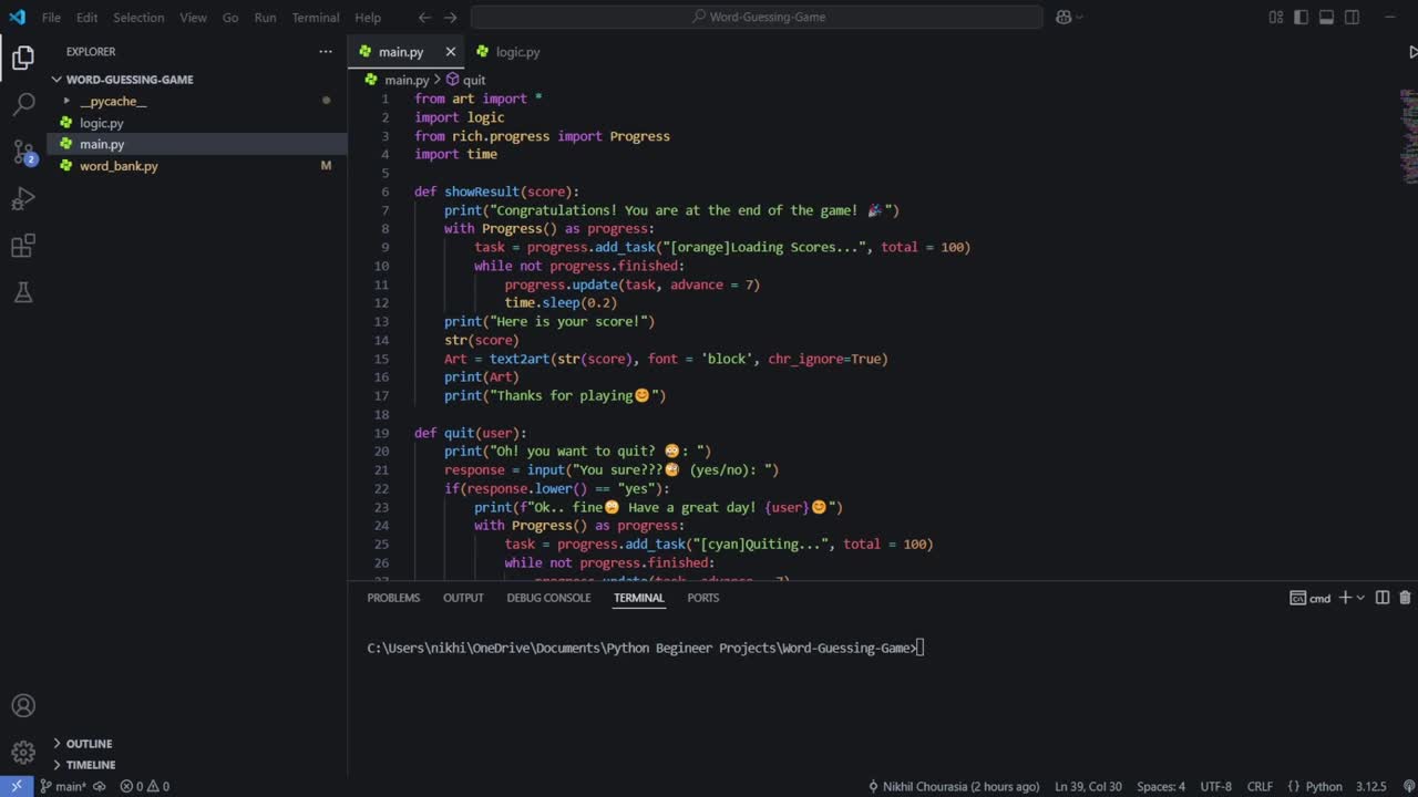Nikhil Chourasia on LinkedIn: #python #coding #gamedev #project # ... Nikhil Chourasia on LinkedIn: #python #coding #gamedev #project # ...