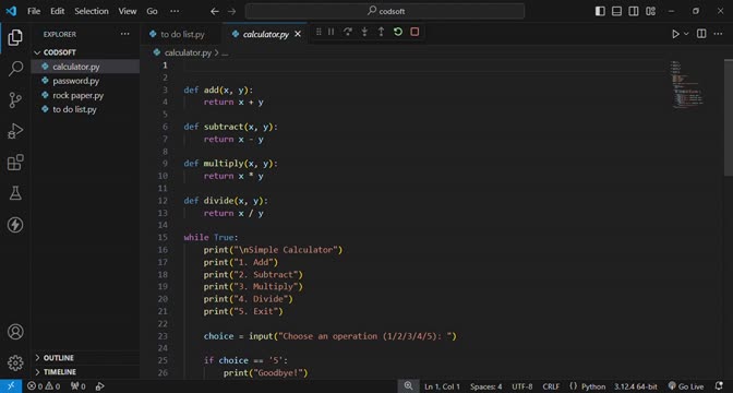 Nikhil A Shet on LinkedIn: #codsoft #python #programming #calculator # ... Nikhil A Shet on LinkedIn: #codsoft #python #programming #calculator # ...