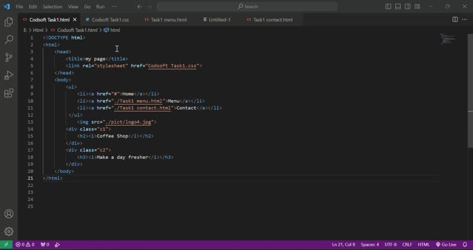 PAVITHRA S M on LinkedIn: #codsoft #internship #webdevelopment PAVITHRA S M on LinkedIn: #codsoft #internship #webdevelopment
