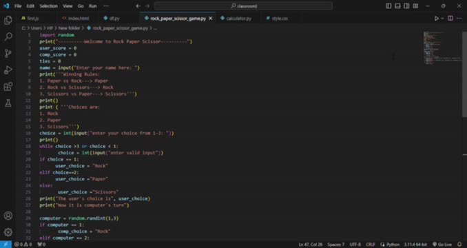 Khushi Tyagi on LinkedIn: #codsoft #python #programming #learning Khushi Tyagi on LinkedIn: #codsoft #python #programming #learning