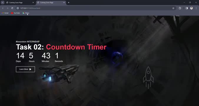 How I created a countdown timer for Innovixion Tech | Prasad Kumar ... How I created a countdown timer for Innovixion Tech | Prasad Kumar ...