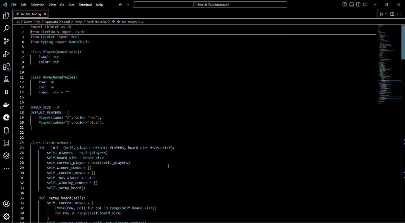 Bhramari Raju on LinkedIn: #internship #pythonprogramming #tictactoe # ... Bhramari Raju on LinkedIn: #internship #pythonprogramming #tictactoe # ...