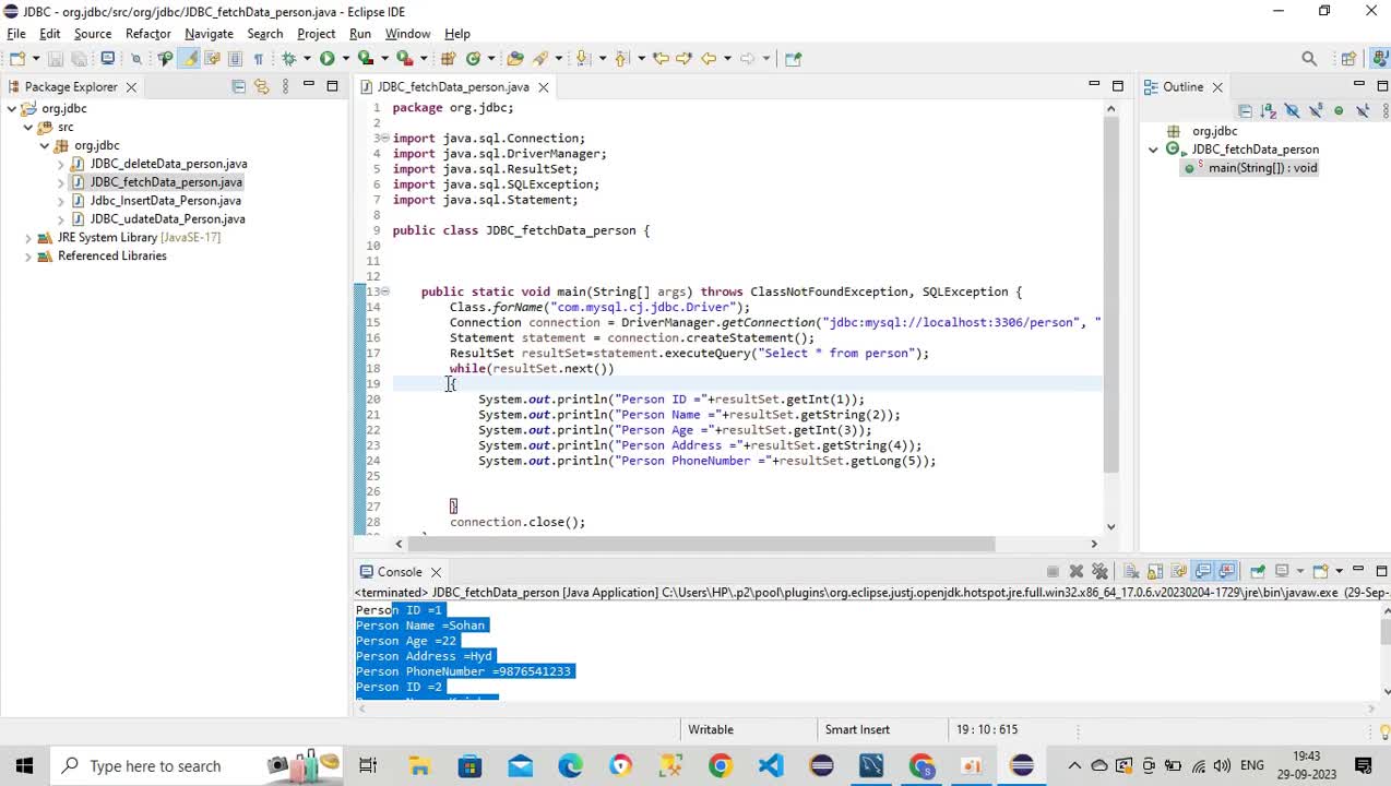 Sohan Mallela on LinkedIn: #day2 #jdbc #progress #softwareengineering Sohan Mallela on LinkedIn: #day2 #jdbc #progress #softwareengineering