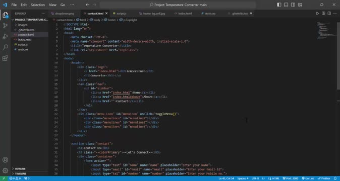 Created a temperature converter website with Bharat Intern | Udatha ... Created a temperature converter website with Bharat Intern | Udatha ...