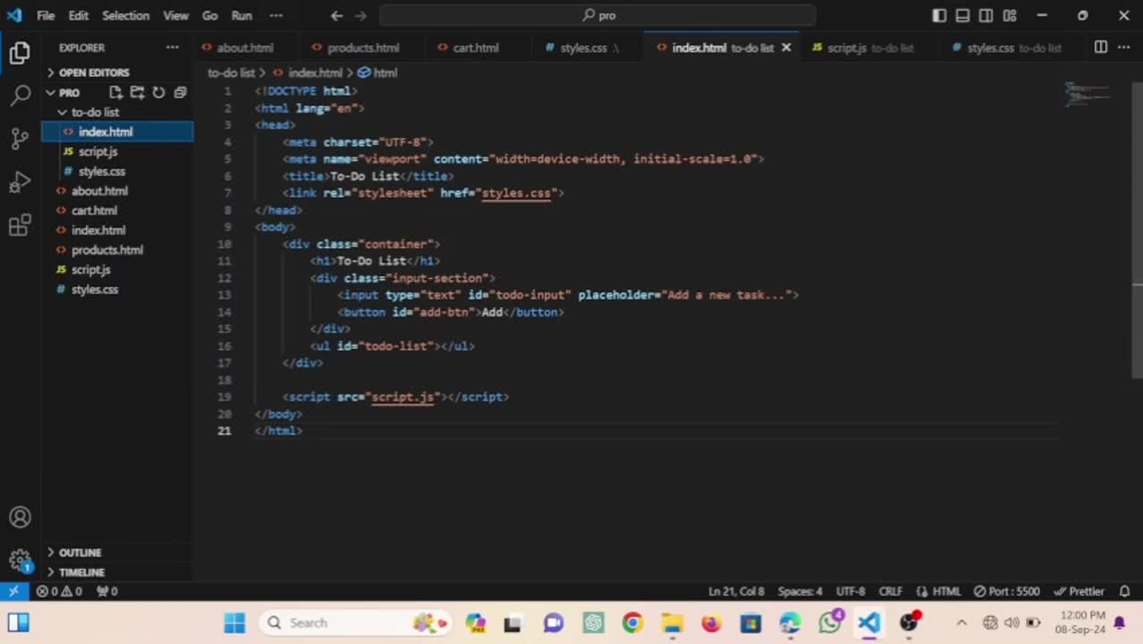 Completed To-Do List Web Page at Internpe | Samson P posted on the ... Completed To-Do List Web Page at Internpe | Samson P posted on the ...