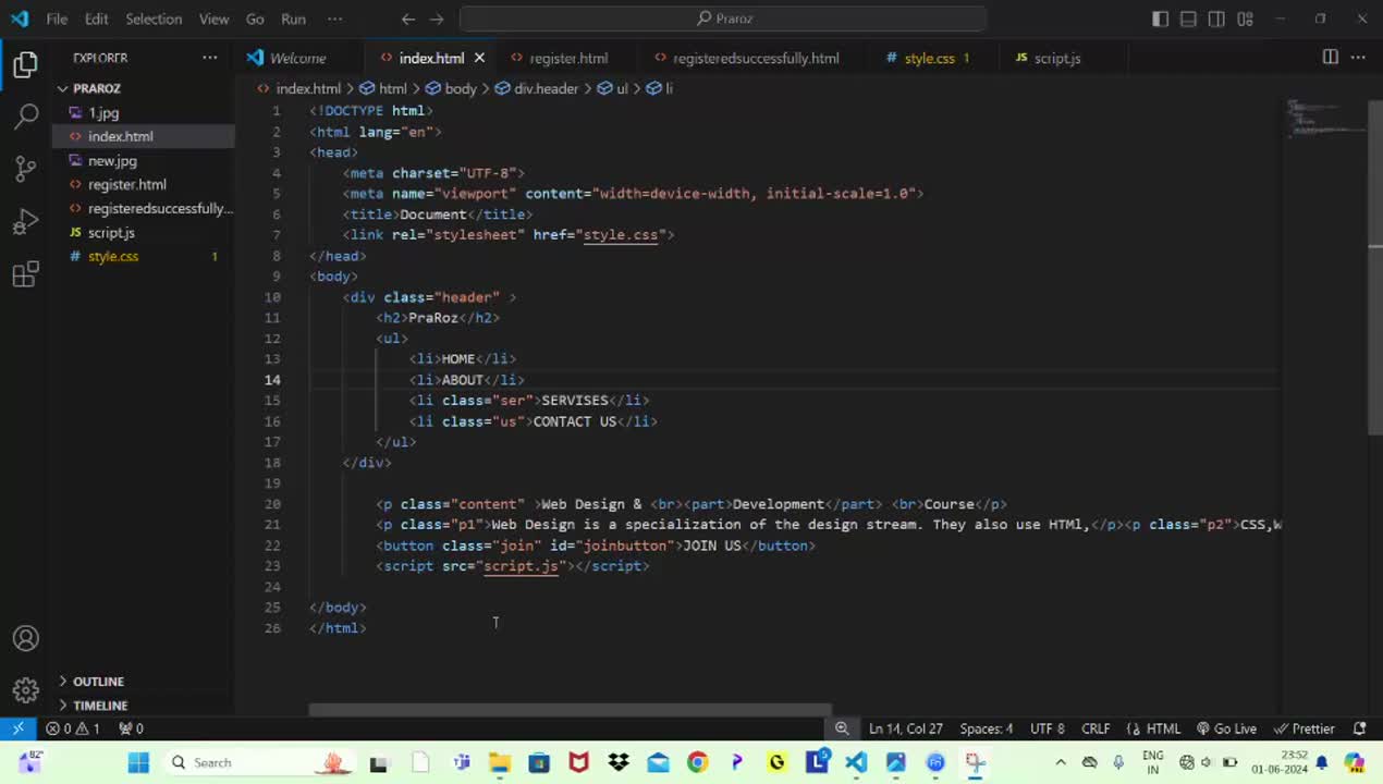 Create a simple landing page using HTML, CSS, and JavaScript | Arun ... Create a simple landing page using HTML, CSS, and JavaScript | Arun ...
