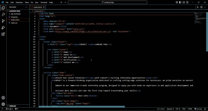 Yashasvi Srivastava on LinkedIn: #codesoft #webdevelopment #html #css # ... Yashasvi Srivastava on LinkedIn: #codesoft #webdevelopment #html #css # ...