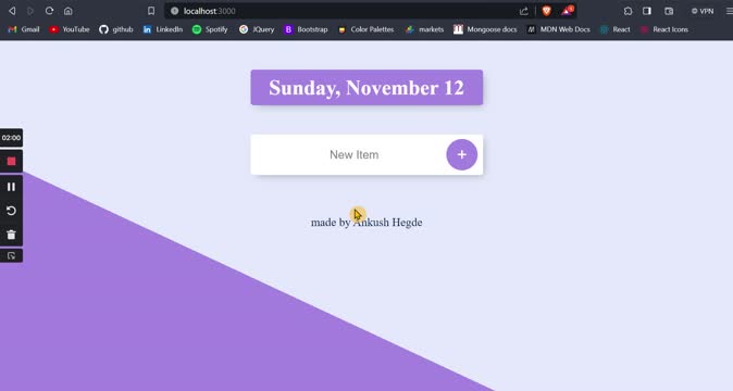 My To-Do list project with ExpressJS | Ankush Hegde posted on the topic ... My To-Do list project with ExpressJS | Ankush Hegde posted on the topic ...