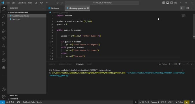 Atchaya Pandishelvam on LinkedIn: #python #programming #guessinggame # ... Atchaya Pandishelvam on LinkedIn: #python #programming #guessinggame # ...
