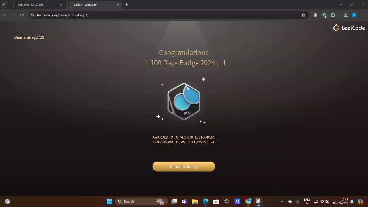 #leetcode #leetcodechallenge #leetcodestreak #leetcode100days | Anurag ... #leetcode #leetcodechallenge #leetcodestreak #leetcode100days | Anurag ...