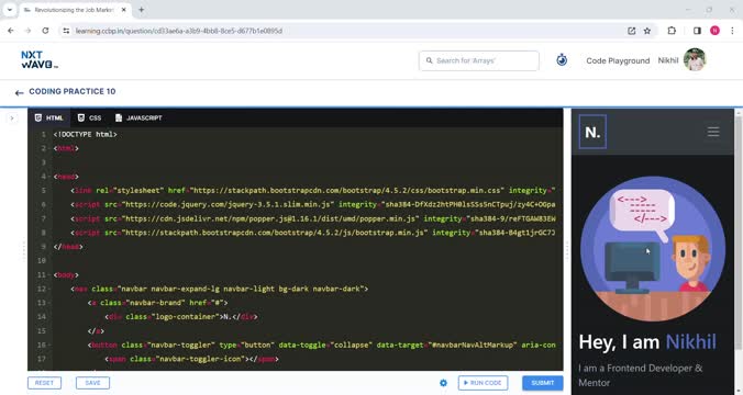 Nikhil Donthusaram on LinkedIn: #ccbp #nxtwave #html #css #bootstrap # ... Nikhil Donthusaram on LinkedIn: #ccbp #nxtwave #html #css #bootstrap # ...