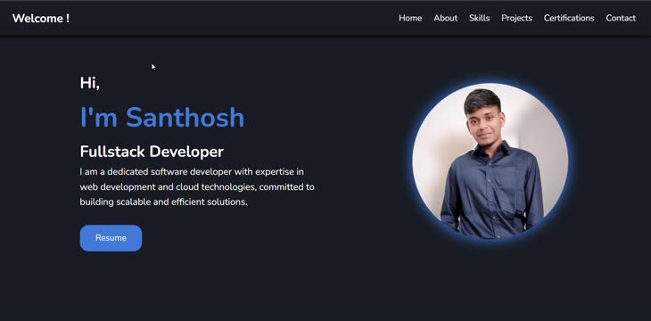 #webdevelopment #portfolio #html #css #javascript #opentowork | Santhosh R #webdevelopment #portfolio #html #css #javascript #opentowork | Santhosh R