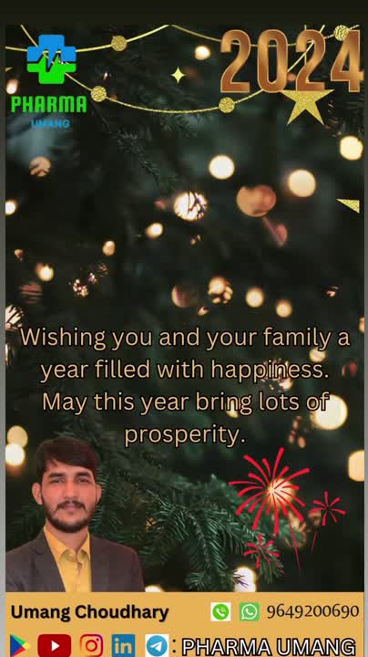 Umang Choudhary (Pharma Umang) on LinkedIn: #happynewyear Umang Choudhary (Pharma Umang) on LinkedIn: #happynewyear