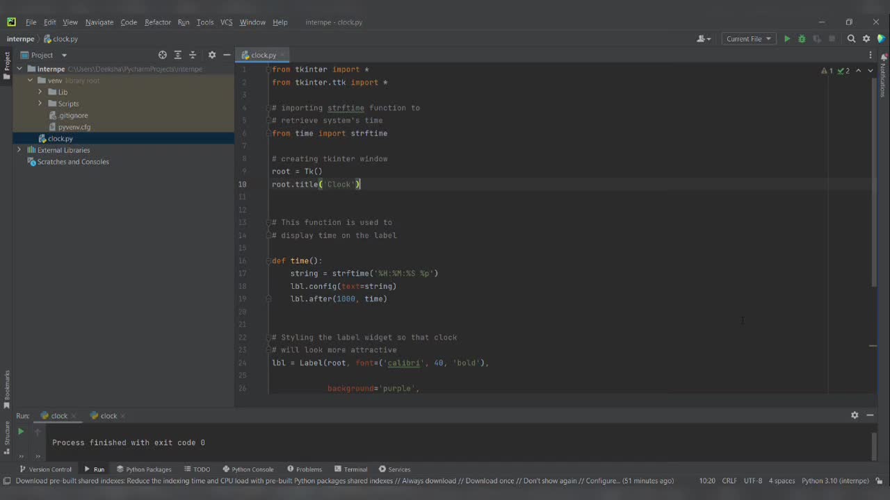 Deeksha Nayak on LinkedIn: #internpe #python Deeksha Nayak on LinkedIn: #internpe #python