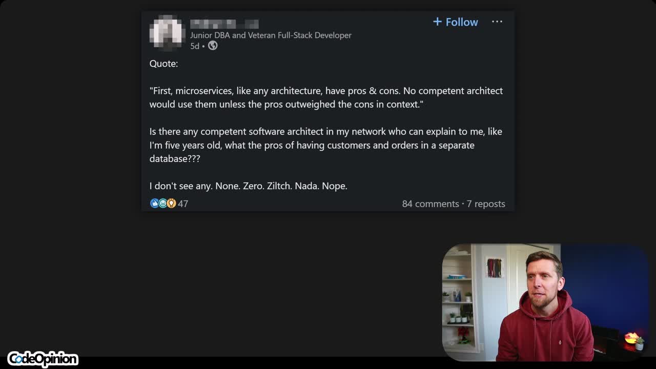 Microservices emphasized using separate databases for each service. But ... Microservices emphasized using separate databases for each service. But ...