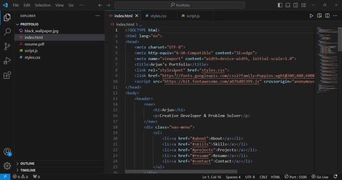 Arjun K on LinkedIn: #webdevelopment #codsoft #html #css #portfolio #coding Arjun K on LinkedIn: #webdevelopment #codsoft #html #css #portfolio #coding