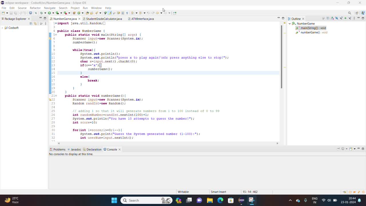 #codsoft #codsoftinternship #javaprogramming | sanjay goud #codsoft #codsoftinternship #javaprogramming | sanjay goud
