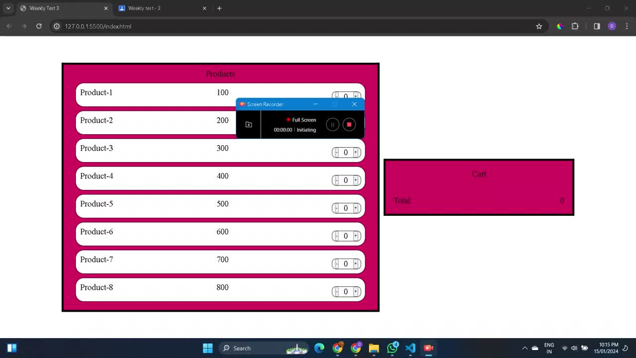 Project: Adding items to cart with HTML, CSS, JavaScript | Deepa Nikade ... Project: Adding items to cart with HTML, CSS, JavaScript | Deepa Nikade ...