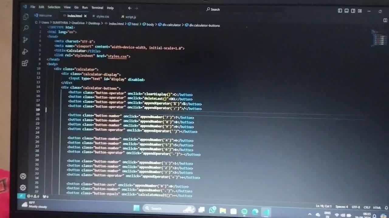 Sumithra S on LinkedIn: #codsoft #internship #html #css #javascript # ... Sumithra S on LinkedIn: #codsoft #internship #html #css #javascript # ...