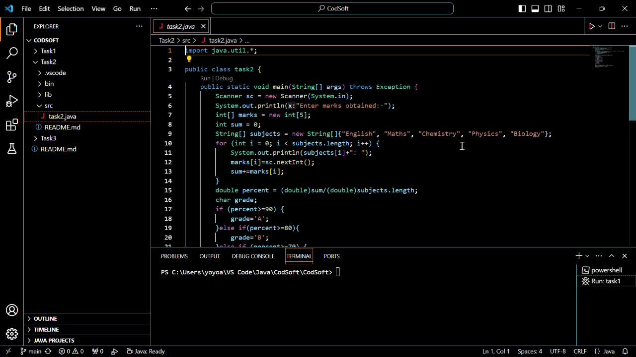 Aditya Kumar on LinkedIn: #codsoft #java Aditya Kumar on LinkedIn: #codsoft #java