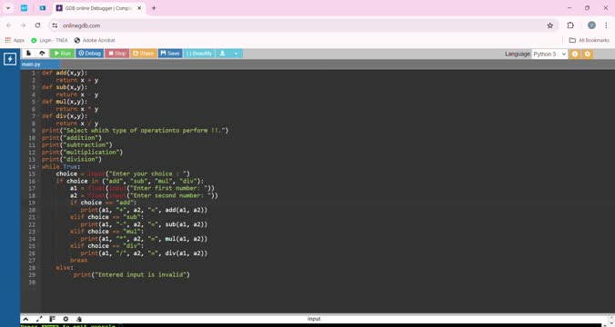 #calculator #codsoft #internship #python | Varsha RK #calculator #codsoft #internship #python | Varsha RK