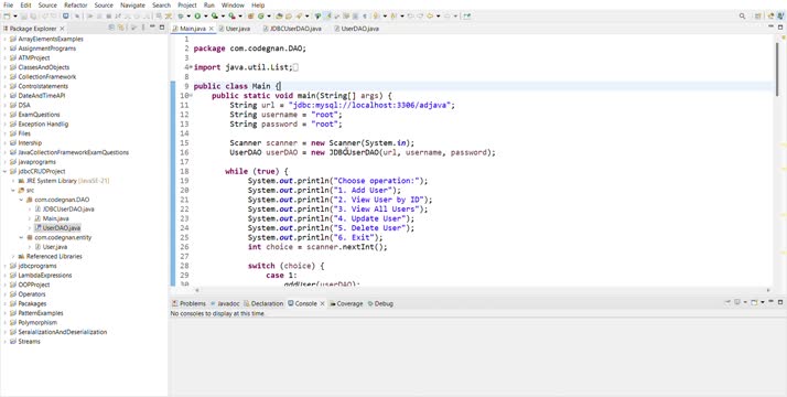 Pathi Varun on LinkedIn: #java #programming #database #crud #jdbc # ... Pathi Varun on LinkedIn: #java #programming #database #crud #jdbc # ...