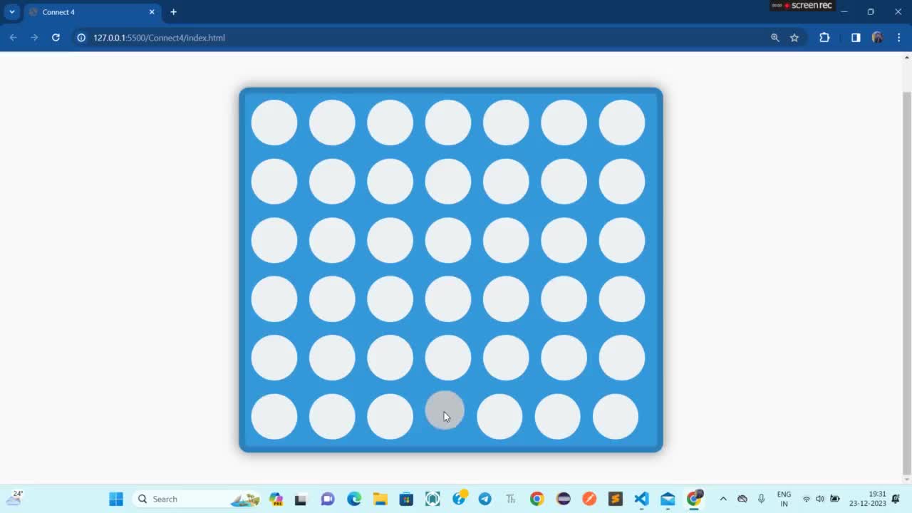 Completed Connect four game with SystemTron | Karthik K Navalli posted ... Completed Connect four game with SystemTron | Karthik K Navalli posted ...