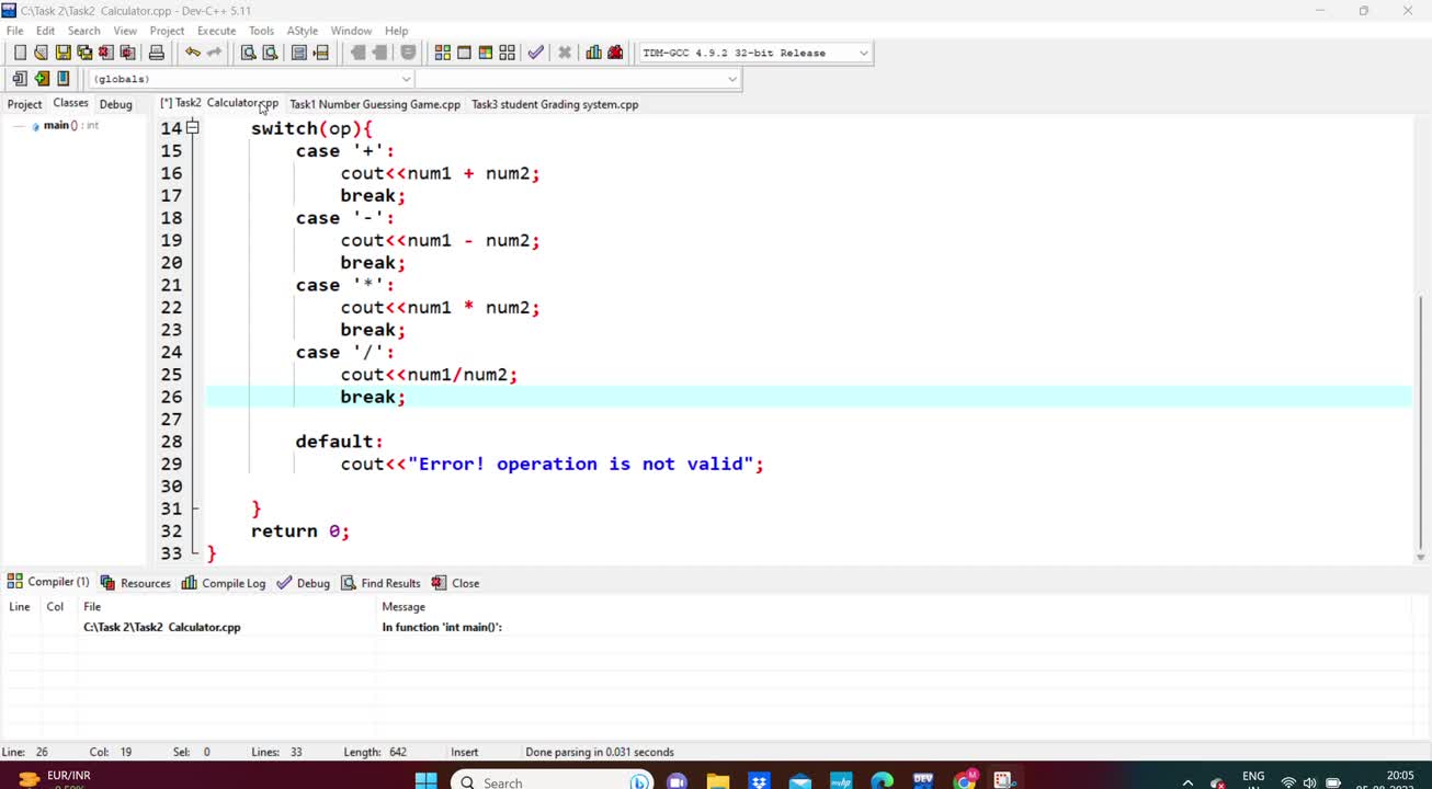 #codsoft #c #programming #intershipopportunity | Mayank #codsoft #c #programming #intershipopportunity | Mayank