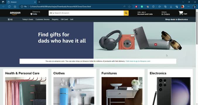 Souvik Bhattacharjee on LinkedIn: #amazonclone #htmlandcss # ... Souvik Bhattacharjee on LinkedIn: #amazonclone #htmlandcss # ...
