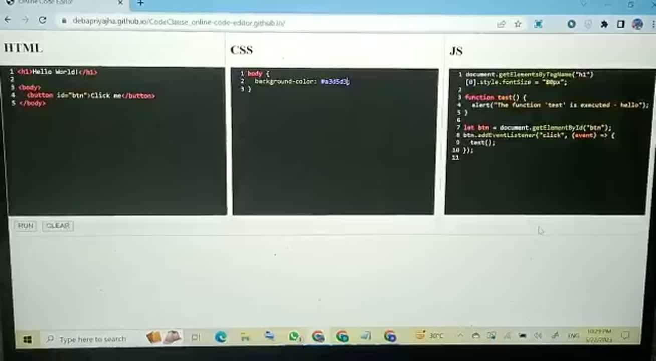 #onlinecodeeditor #html #css #javascript #webdevelopment #intern2023 ... #onlinecodeeditor #html #css #javascript #webdevelopment #intern2023 ...