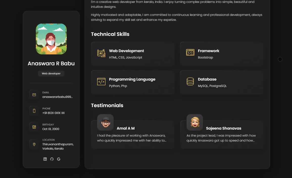 Anaswara R Babu on LinkedIn: #html #css #javascript #webdevelopment # ... Anaswara R Babu on LinkedIn: #html #css #javascript #webdevelopment # ...