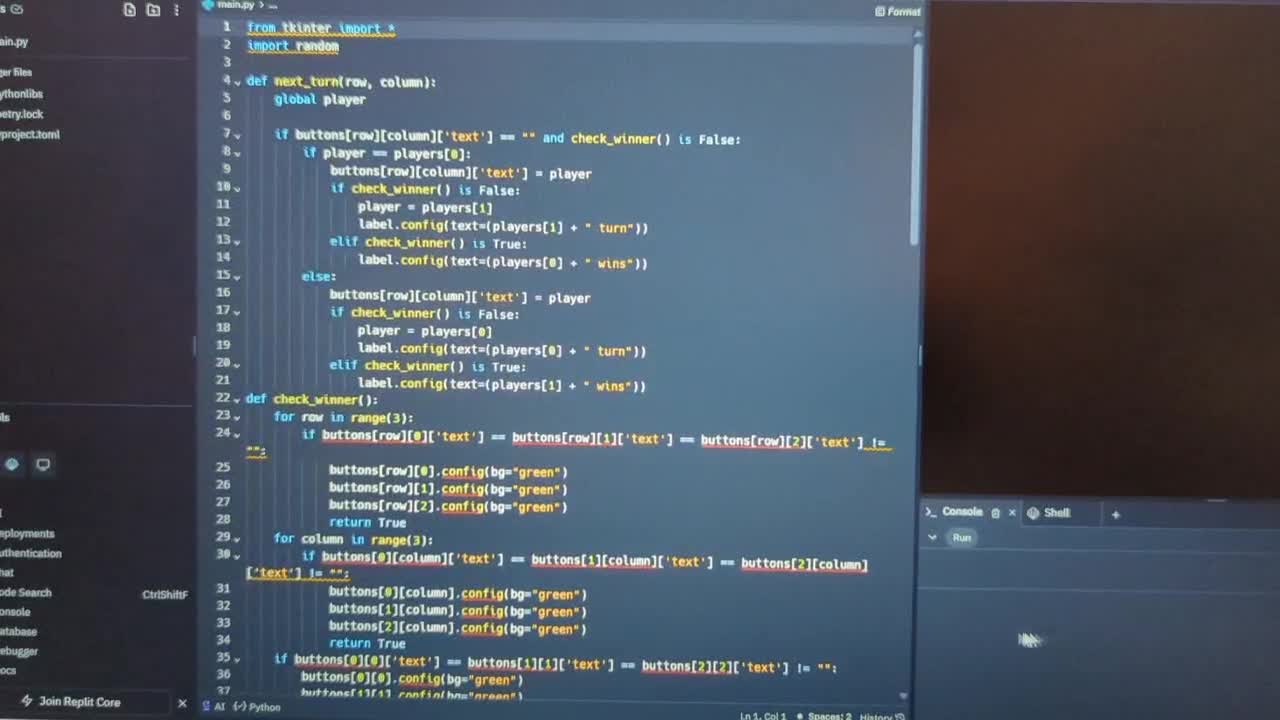 My Tic Tac Toe game with Python and Tkinter | Mithun Moorthy V posted ... My Tic Tac Toe game with Python and Tkinter | Mithun Moorthy V posted ...