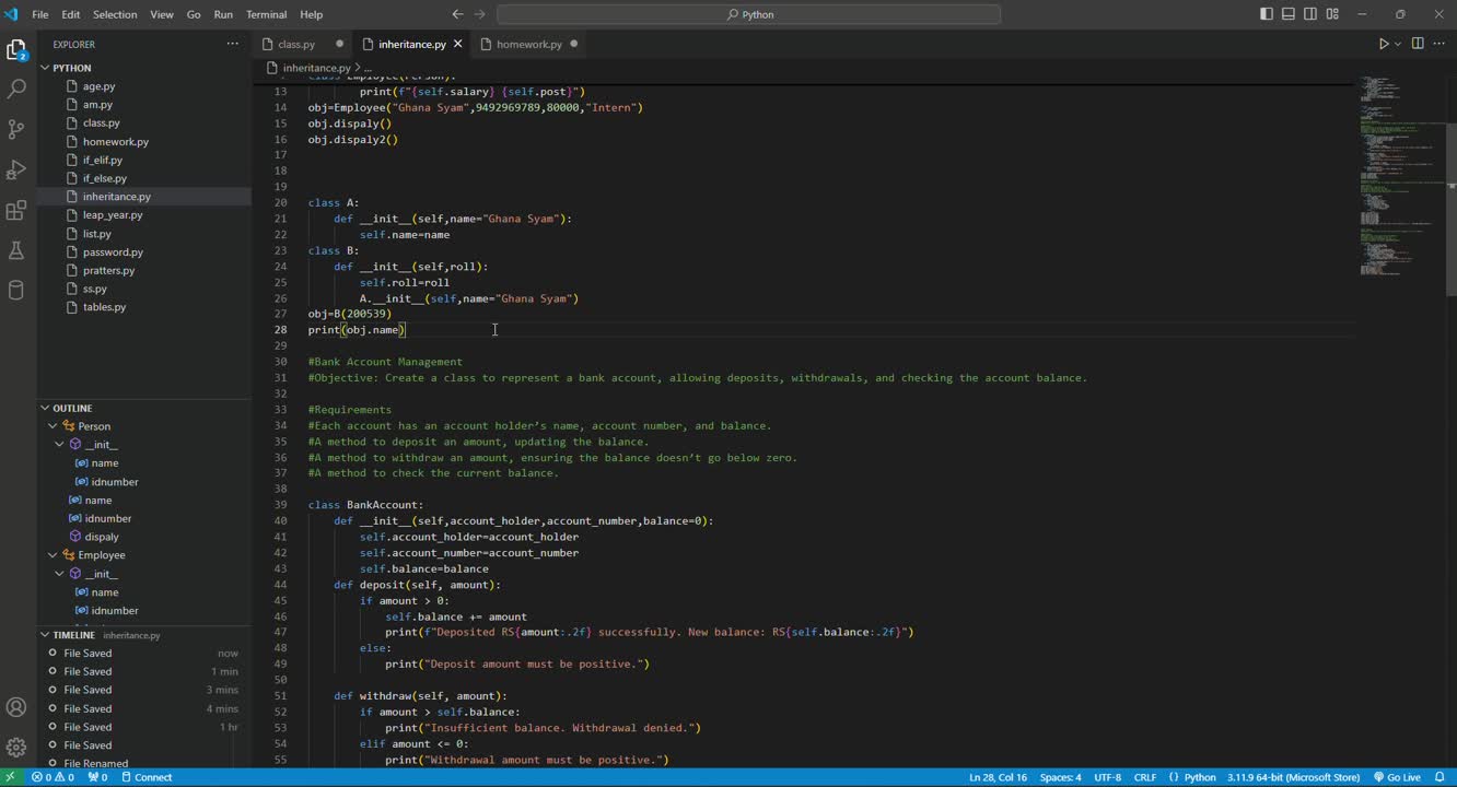 GhanaSyam Gupta on LinkedIn: #30dayscodingchallenge #pythoncodegnan # ... GhanaSyam Gupta on LinkedIn: #30dayscodingchallenge #pythoncodegnan # ...