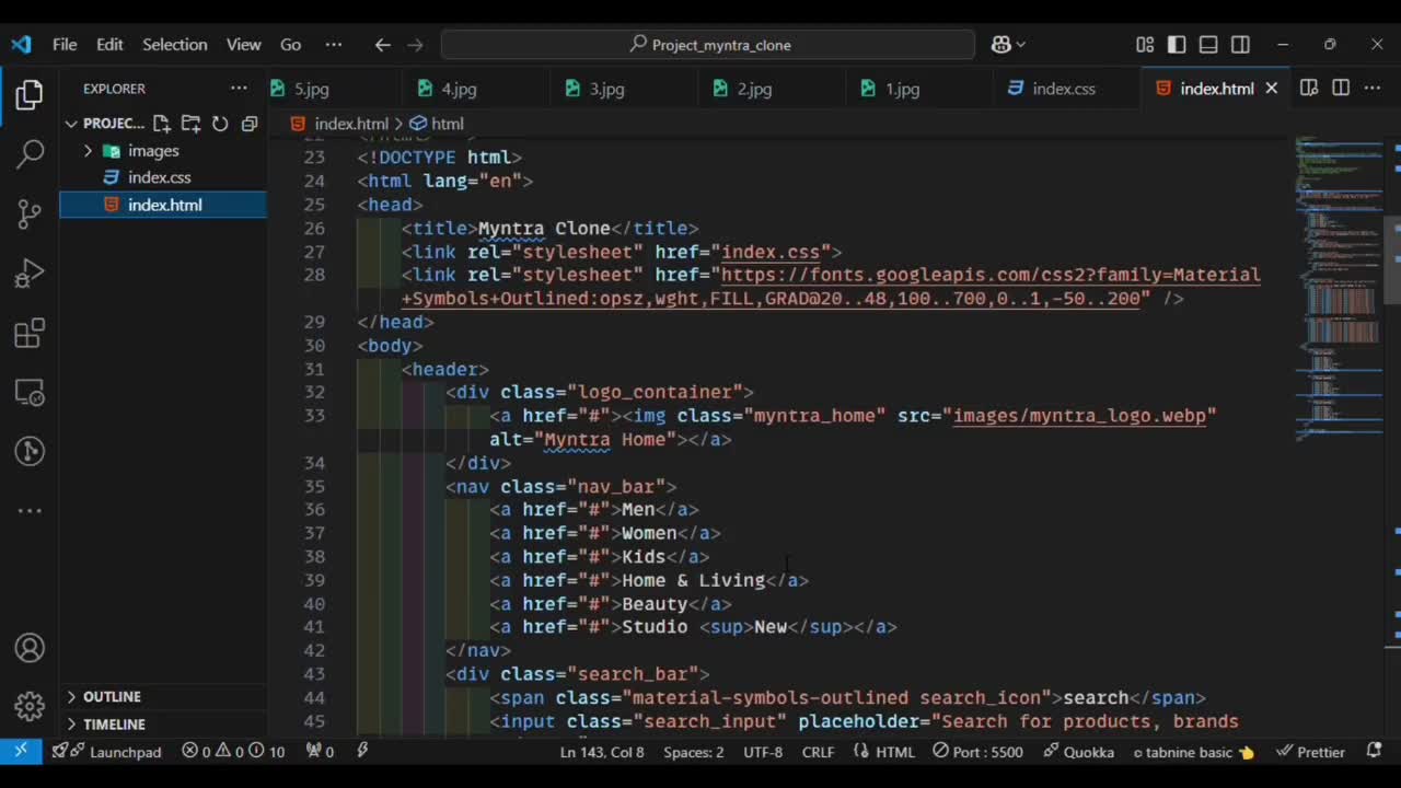 Eesha Mishra on LinkedIn: #html #css #webdevelopment #myntraclone Eesha Mishra on LinkedIn: #html #css #webdevelopment #myntraclone