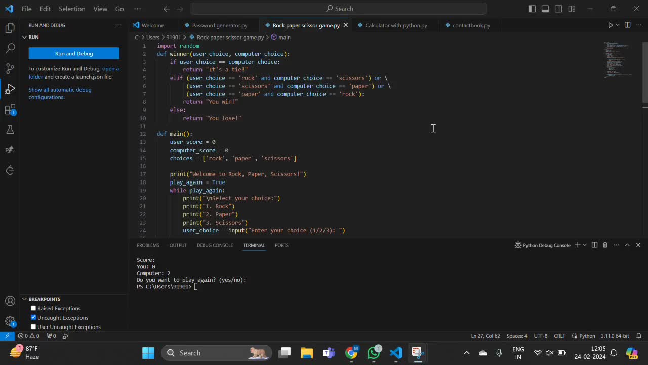 M Mohan Chandu on LinkedIn: #task4 #codsoft #internship #pythonprogramming M Mohan Chandu on LinkedIn: #task4 #codsoft #internship #pythonprogramming