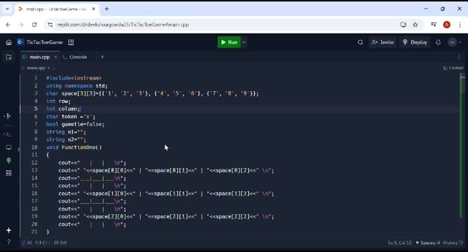 #c #tictactoe #gamedevelopment #internpe | Aishwarya Mattikalli #c #tictactoe #gamedevelopment #internpe | Aishwarya Mattikalli