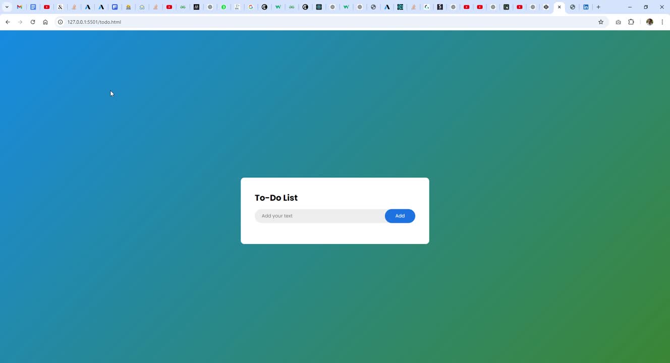 Soumen Sarkar on LinkedIn: TO-DO List using HTML, CSS & Javascript Soumen Sarkar on LinkedIn: TO-DO List using HTML, CSS & Javascript