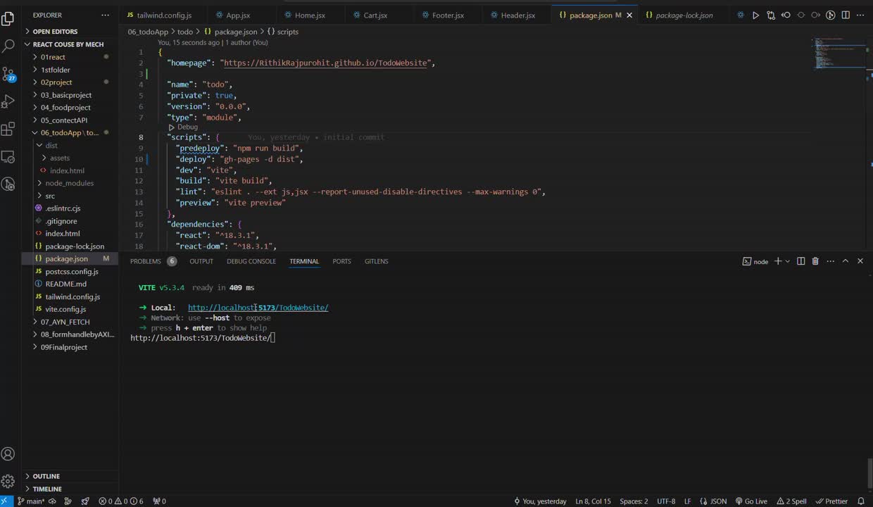 Rithik K on LinkedIn: #todoapp #react #tailwindcss #contextapi Rithik K on LinkedIn: #todoapp #react #tailwindcss #contextapi