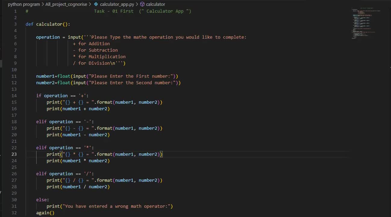 Mohd Gulvesh on LinkedIn: #calculator_app #cognorise_infotech #python ... Mohd Gulvesh on LinkedIn: #calculator_app #cognorise_infotech #python ...