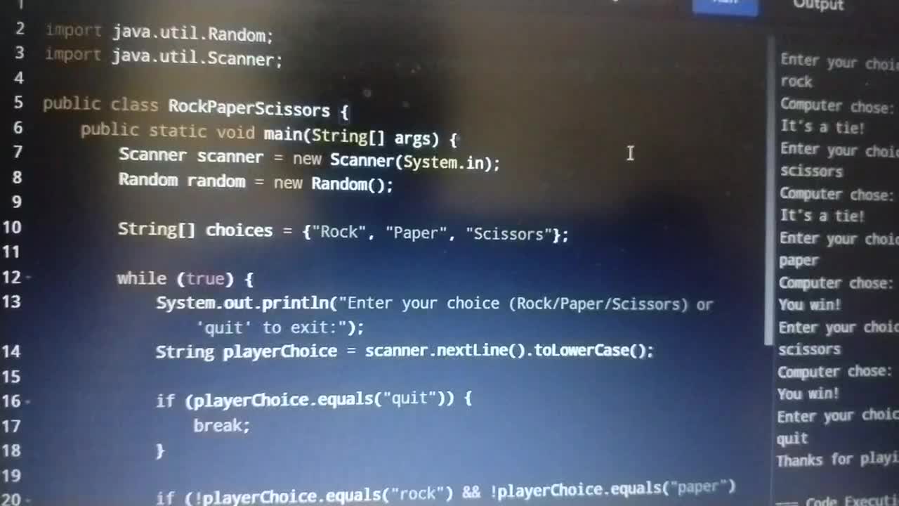 Iswarya Bugga on LinkedIn: 🚀 Rock, Paper, Scissors Game in Java 🎮 Here ... Iswarya Bugga on LinkedIn: 🚀 Rock, Paper, Scissors Game in Java 🎮 Here ...