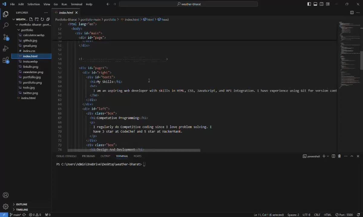 Harish Madala on LinkedIn: #bharatinternship #portfolio #webdevelopment ... Harish Madala on LinkedIn: #bharatinternship #portfolio #webdevelopment ...