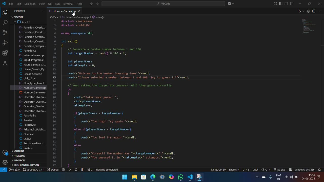Vaibhav Soni on LinkedIn: #cplusplus #numberguessinggame #programming # ... Vaibhav Soni on LinkedIn: #cplusplus #numberguessinggame #programming # ...
